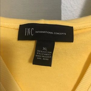 INC International Concepts | Tops | Inc Yellow Vintage Hooded Short ...